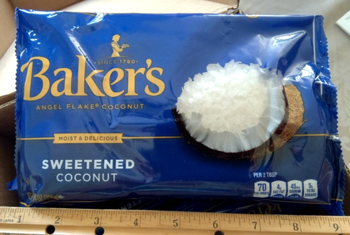 14 oz. Baker's Angel Flake Sweetened Coconut ~ Kosher ~ SUPER FRESH ...