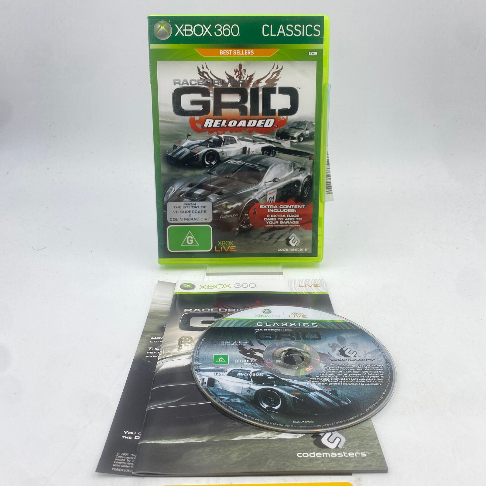 Racedriver Grid Reloaded - Microsoft Xbox 360 PAL *VGC - Mint Disc* | eBay