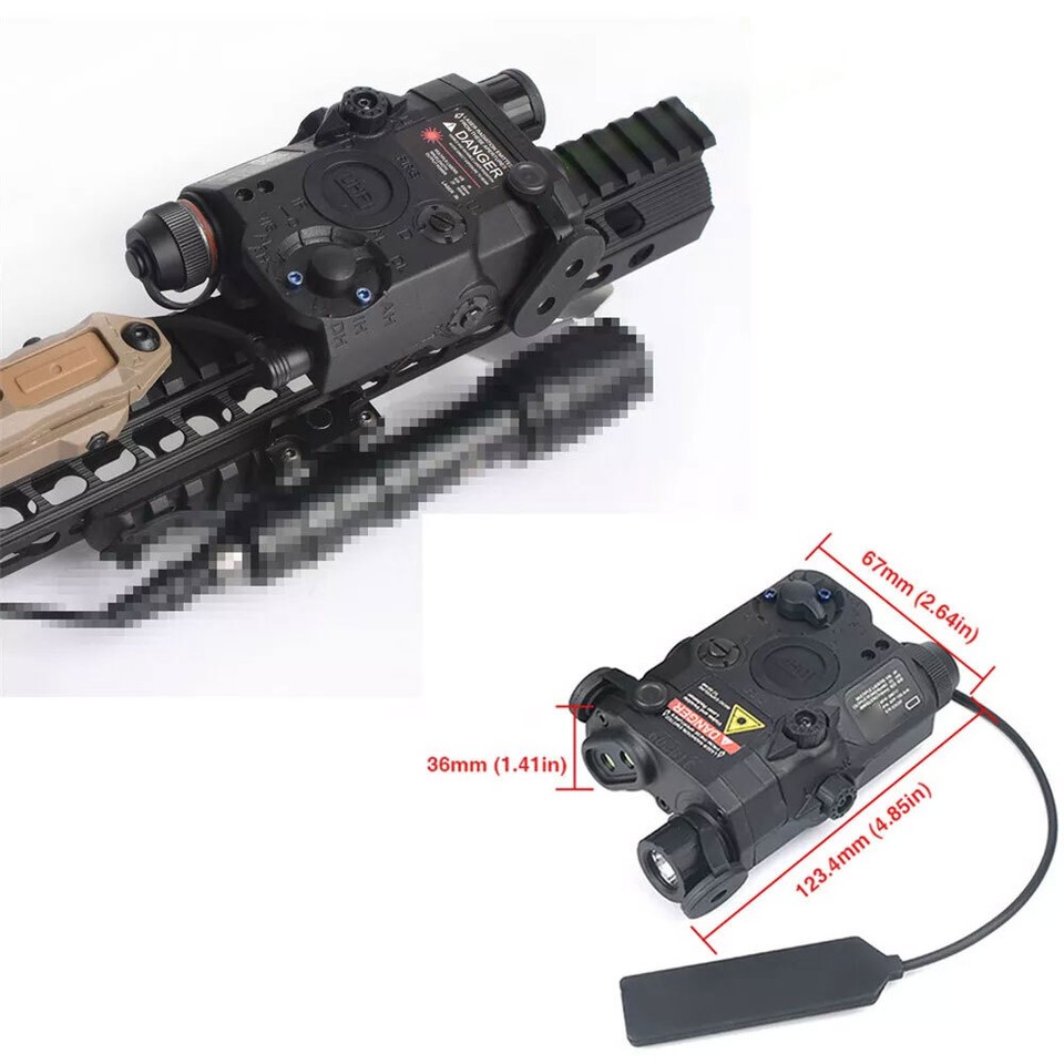 Hunting PEQ Laser LA PEQ-15 Green Dot Laser IR Aiming Flashlight Tan | eBay