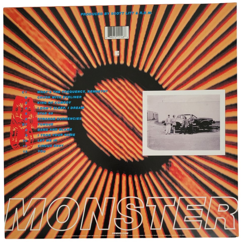 Michael Stipe Signed R.E.M. Monster Album COA Proof Autographed Vinyl ...