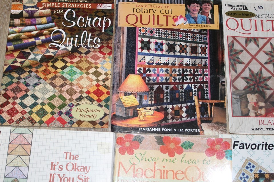 LOT 12 Quilt Pattern Books Scrap Rotary Cut Applique Traditional Machine Quilt | eBay