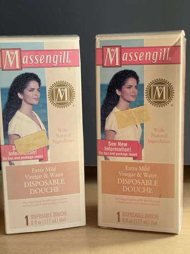 (2) Massengill Douche Extra Mild Cleansing Vinegar & Water Disposable ...
