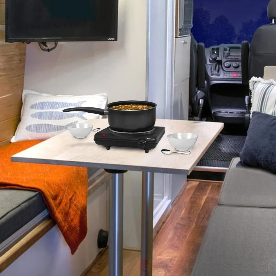 ESB-301BF Countertop Single Cast Iron Burner, 1000 Watts Electric Hot ...