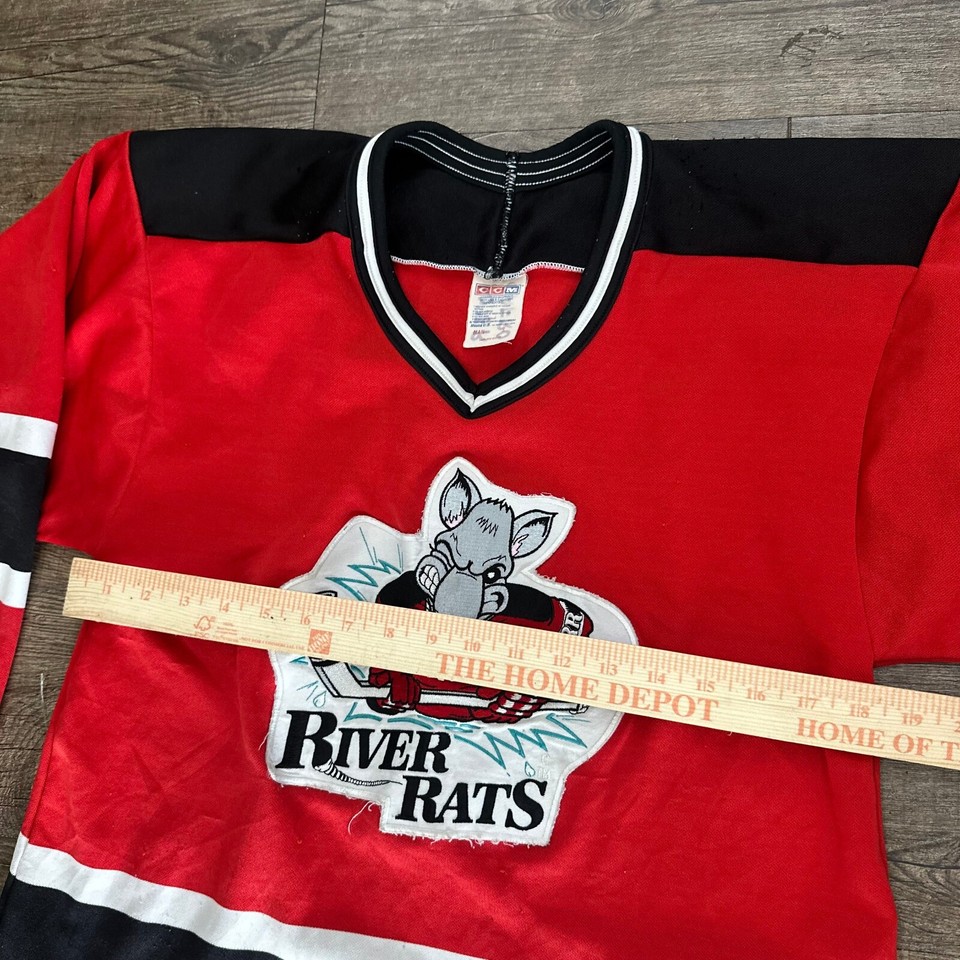 Vintage 90s CCM Mens Albany River Rats American Hockey League AHL ...
