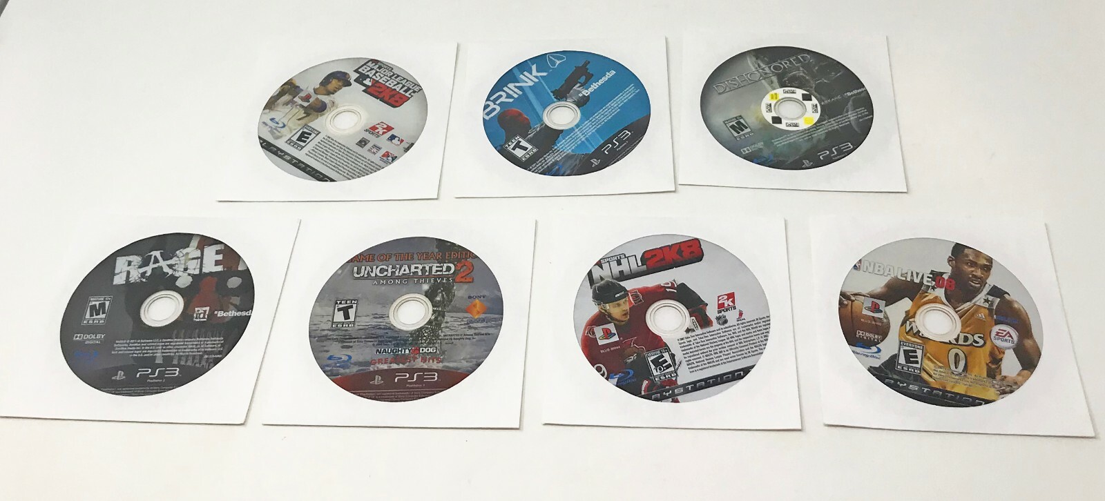 Sony Playstation 3 Lot of 7 Game Discs Used Tested Works PS3 RAGE ...