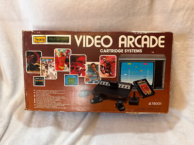 Vintage SEARS Tele-Games Video Arcade ATARI 2600 System COMPLETE W/10 ...
