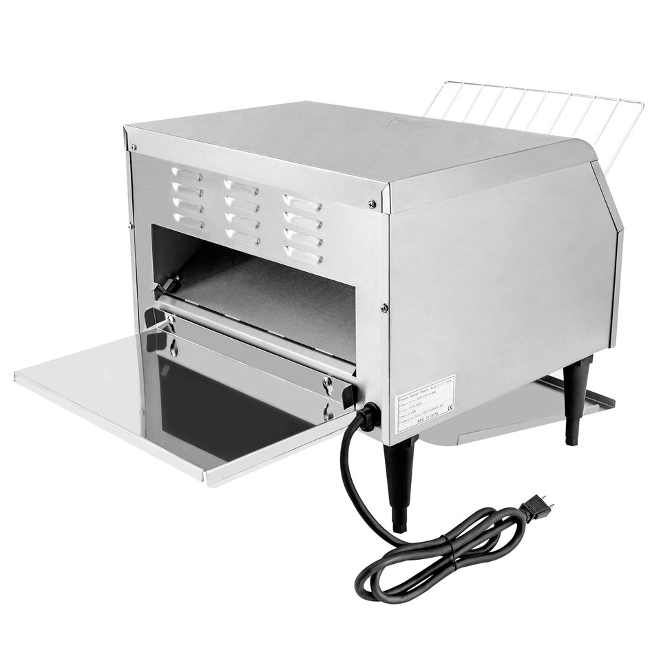 450Slices/H Commercial Conveyor Toaster,2600W Stainless Steel ...