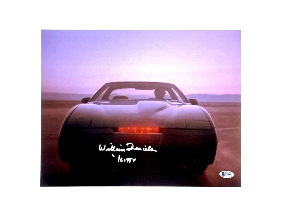 Knight Rider Kitt Voice Actor William Daniels Signed 11x14 Photo BAS ...
