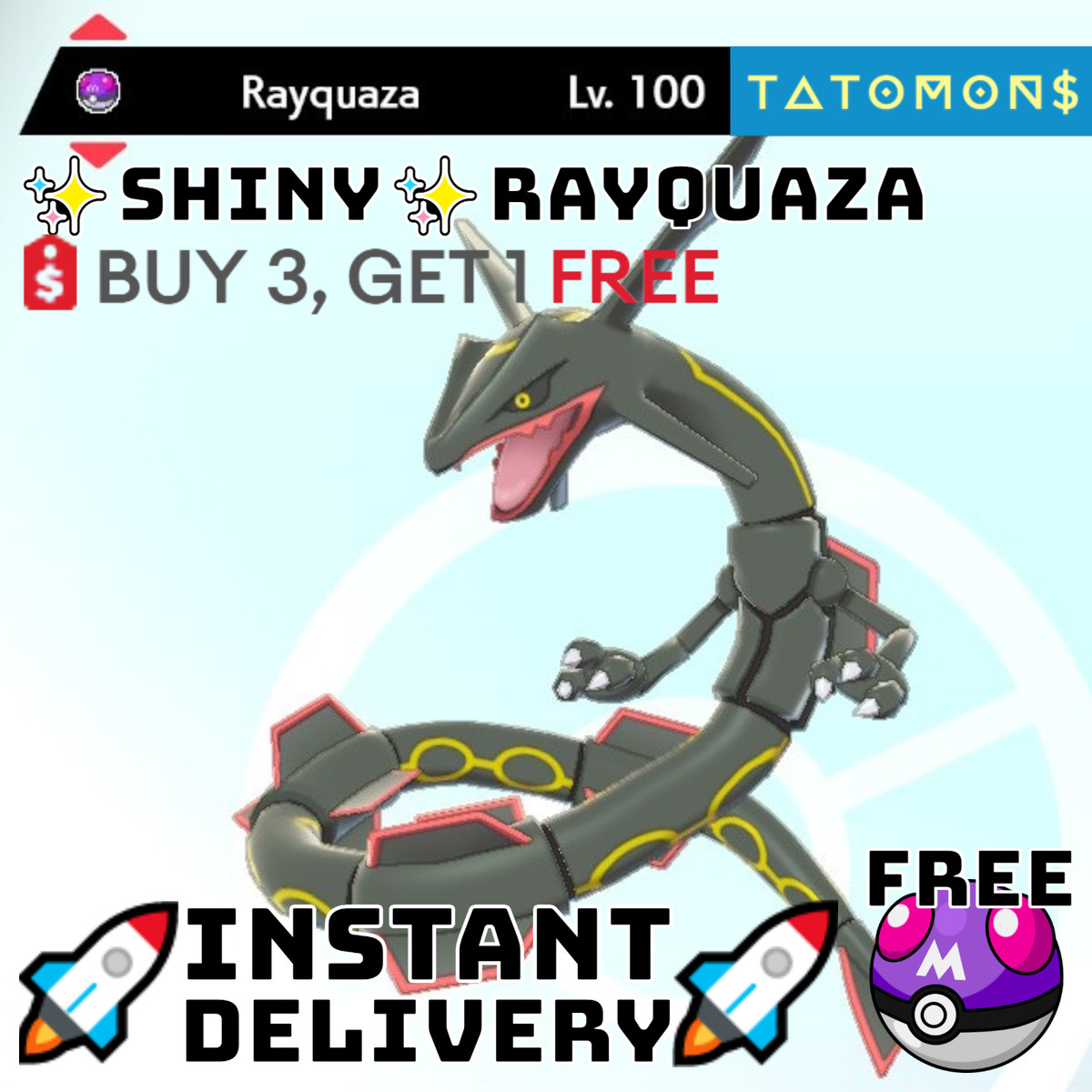 Shiny Rayquaza Sprite