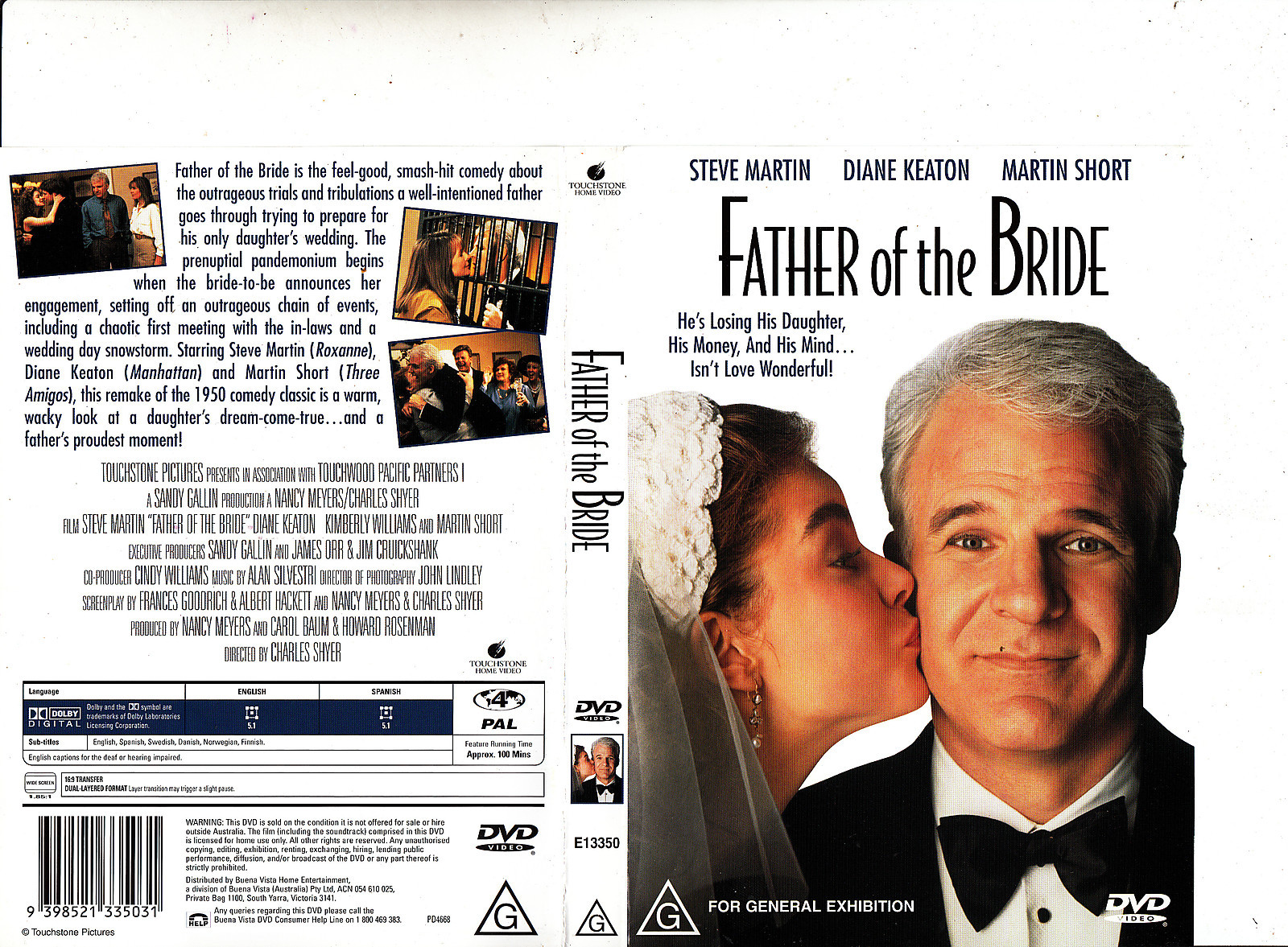 Father of The Bride-1995-[Steve Martin]-Touchstones Pictures-Movie TP ...