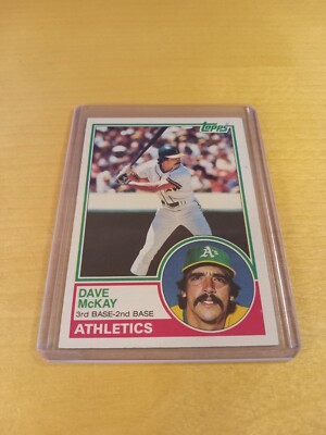 1983 Topps #47 DAVE McKAY Oakland Athletics Baseball Card, 3rd Base ...