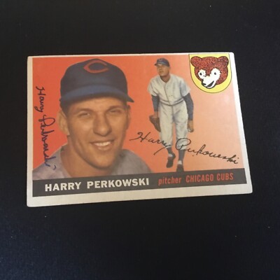 Autographed 1955 Topps Harry Perkowski DEC. # A-1 | eBay