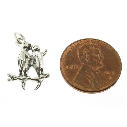 925 Sterling Silver Love Birds Charm | eBay