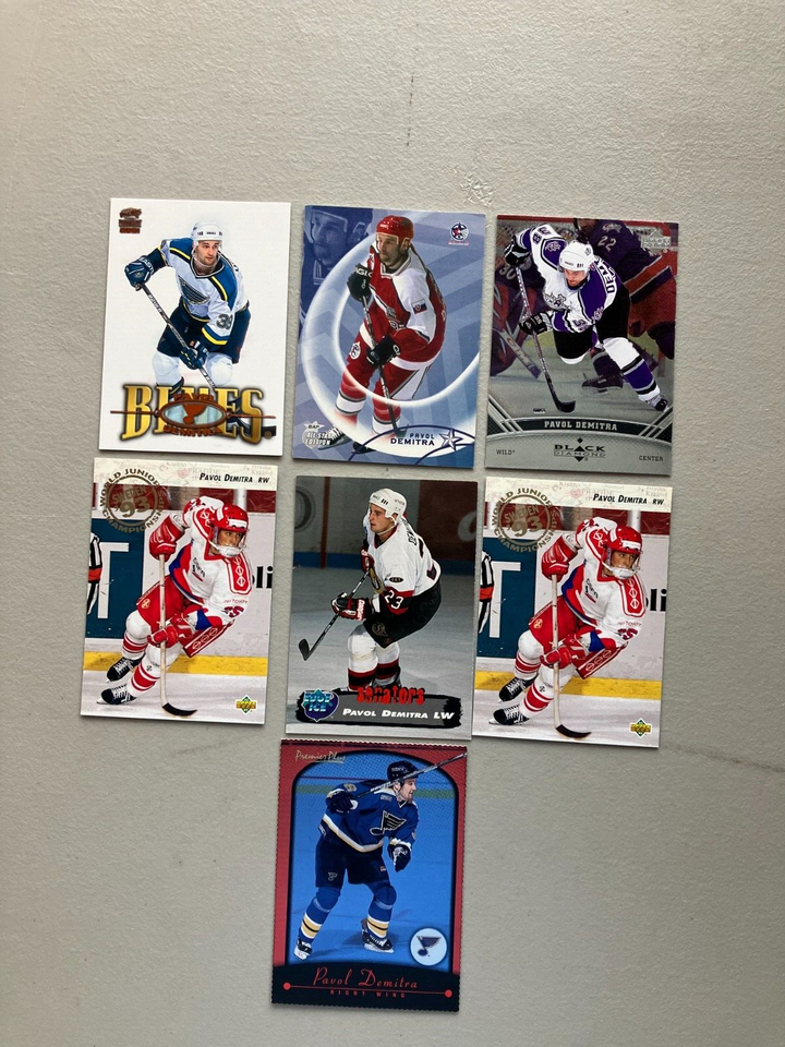 Pavol Demitra (15 Card Lot) Jersey Card----World Jr. Cards--Pre Rookie ...
