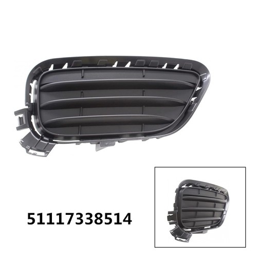 Black Bumper Cover Grille Right Side Front Lower For BMW X3 2015-17 ...
