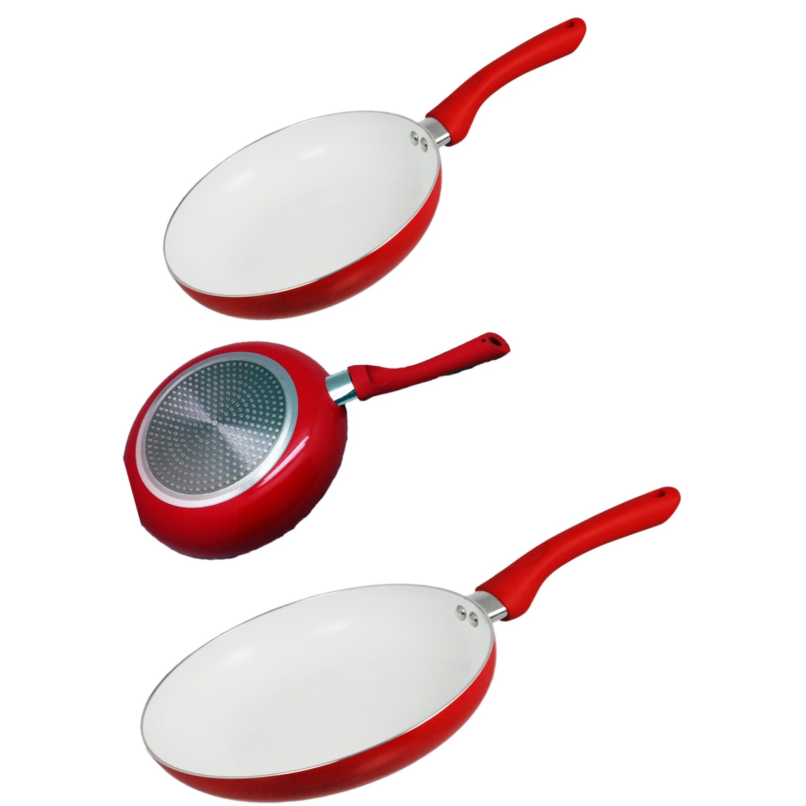 Buckingham Red Induction Frying Pan Ceramic Non-Stick Coating | eBay UK