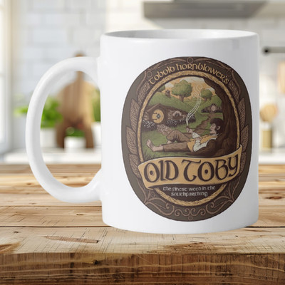 Lord of the Rings inspired Old Toby Pipe Weed Novelty Mug | eBay UK