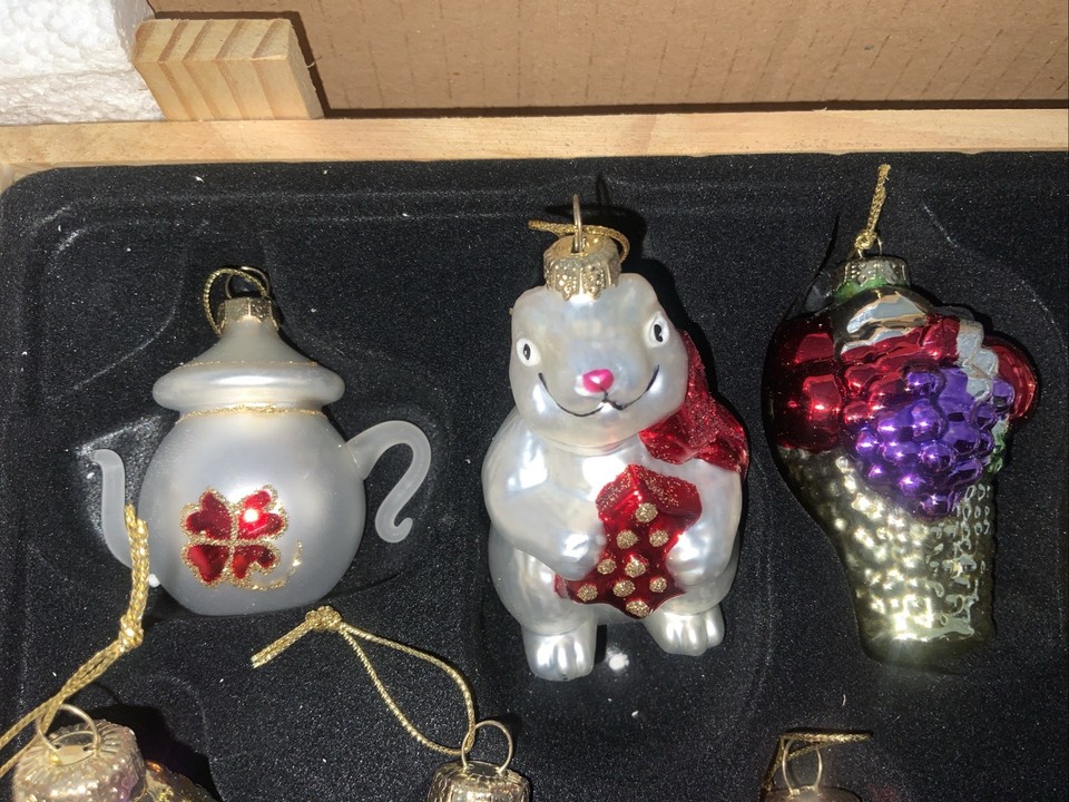 Old World Collection Christmas Blown Glass Ornaments Set of 12 | eBay