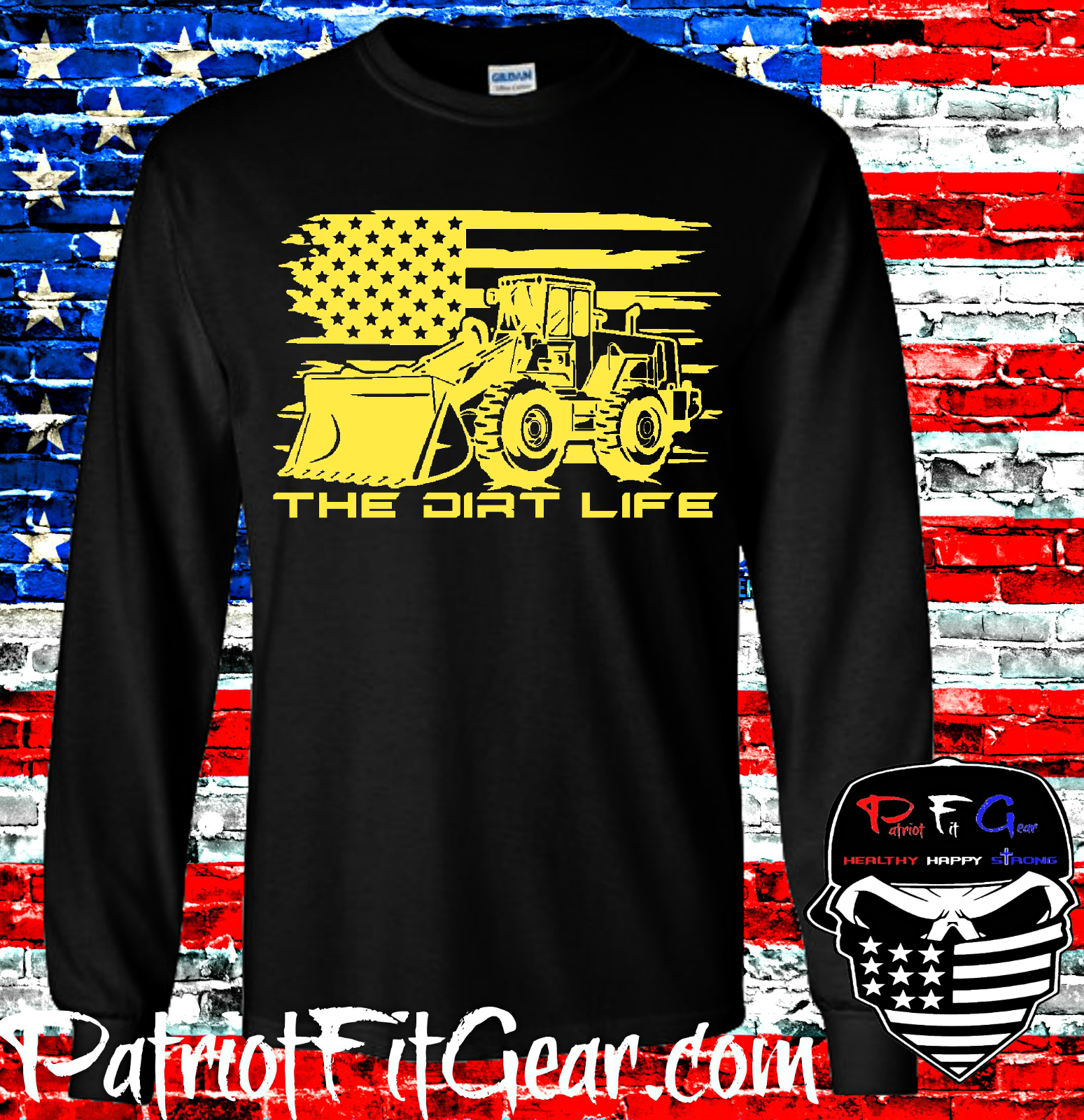 t-shirt,Dirt Life,Heavy Equipment Operator,Flag,Excavator,Dozer,Backhoe ...