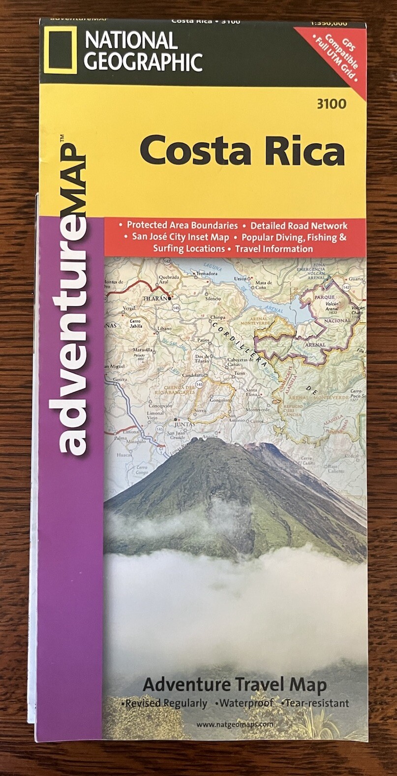 Costa Rica [National Geographic Adventure Map] | eBay