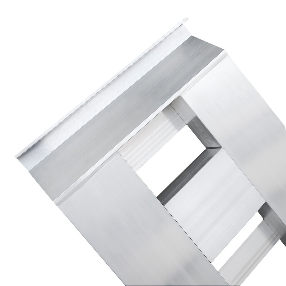 2pcs Aluminum Trailer Ramps Truck Car Auto Trailer Ramps Loading Ramps ...