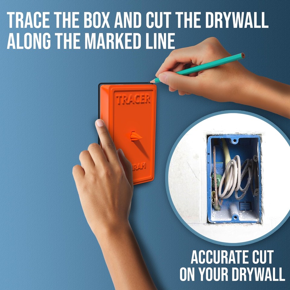 Outlet Drywall Marker with Tracer 5 Pack Pointer - Drywall Tracer Tool ...