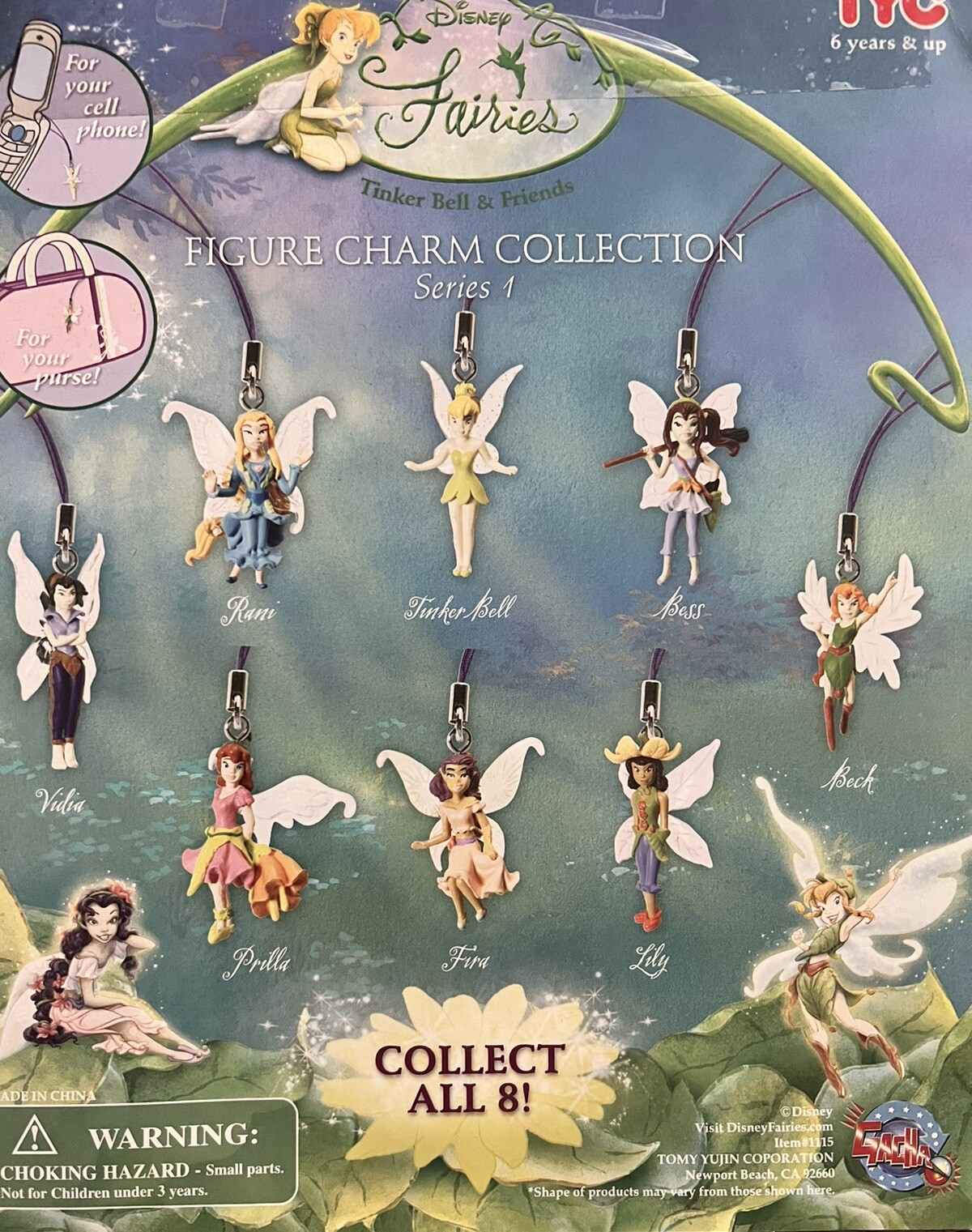 Disney Fairies Figure Charm Collection Series 1 Rani Tinkerbell Bess ...