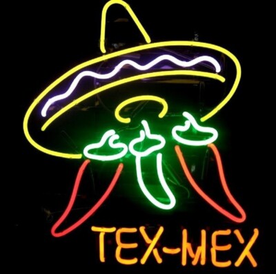 Tex-Mex Mexico Food 24"x20" Neon Sign Light Lamp Workshop Cave ...