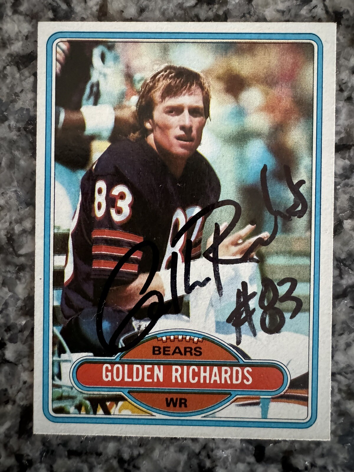 Golden Richards signed CHICAGO BEARS card 1980 Topps | eBay