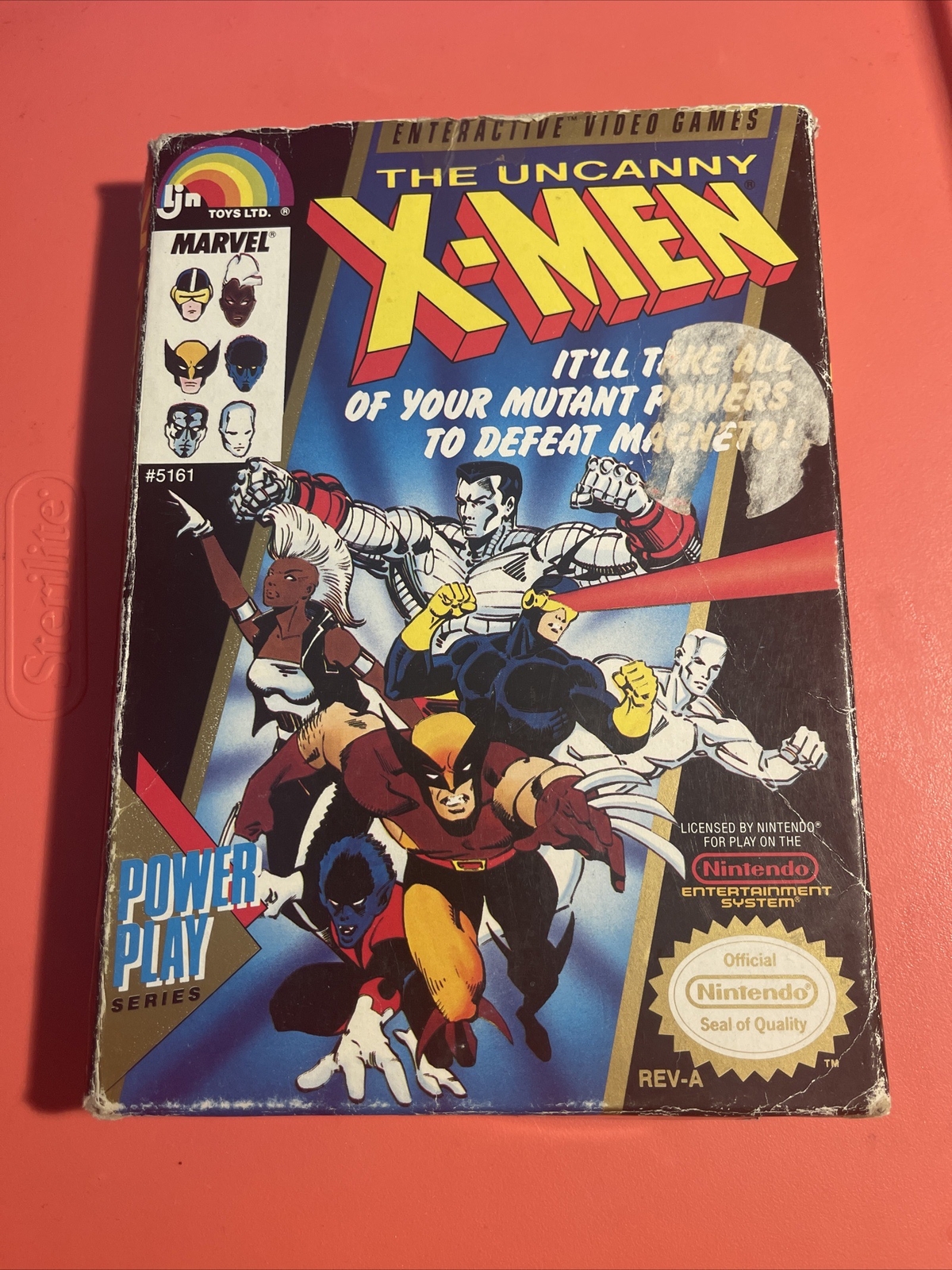 Vtg The Uncanny X-Men NES 1989 Marvel Power Play Nintendo Video Game ...