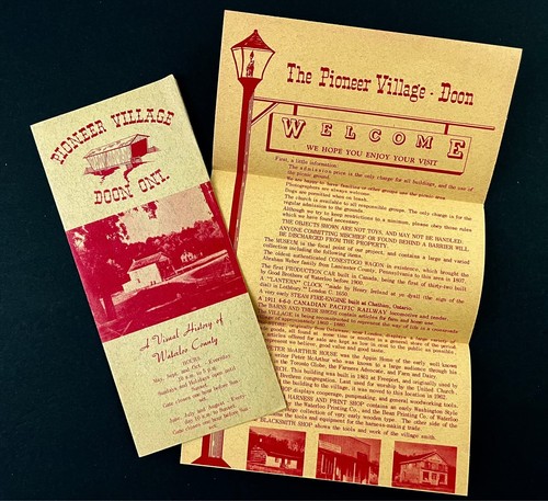1965 Waterloo Doon Ontario Canada Pioneer Village Vintage Travel ...