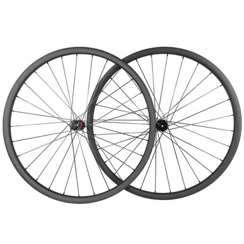 29er MTB XC Bicycle Carbon Wheels 22mm Deep 30mm Width Asymmetric ...