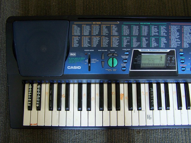 Casio Electronic Keyboard CTK 519 Full Size 61 Key W Tones Rhythms ...