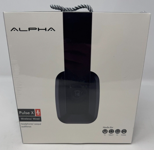 ALPHA Pulse X Wireless/Wired Headphones Made for TV Tablet PC Phone ...