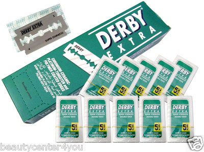 NEW!! Derby Extra Platinum Coated Double Edge Safety Razor Blades | eBay