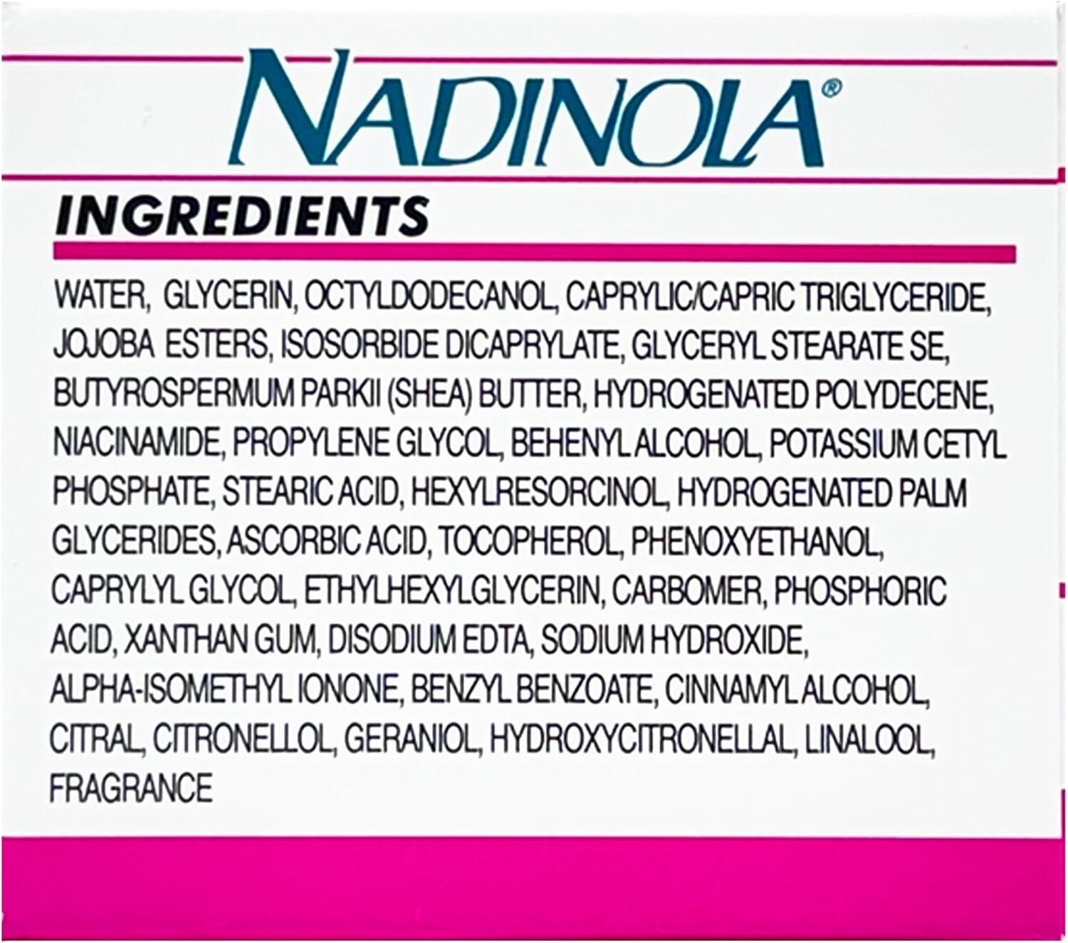 Nadinola Skin Discoloration Fade Cream - 2.25oz for sale online | eBay