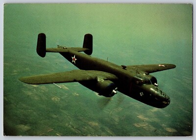 North American B-25A Mitchell Bomber - 17th Bomb Group - WWII - Vintage ...
