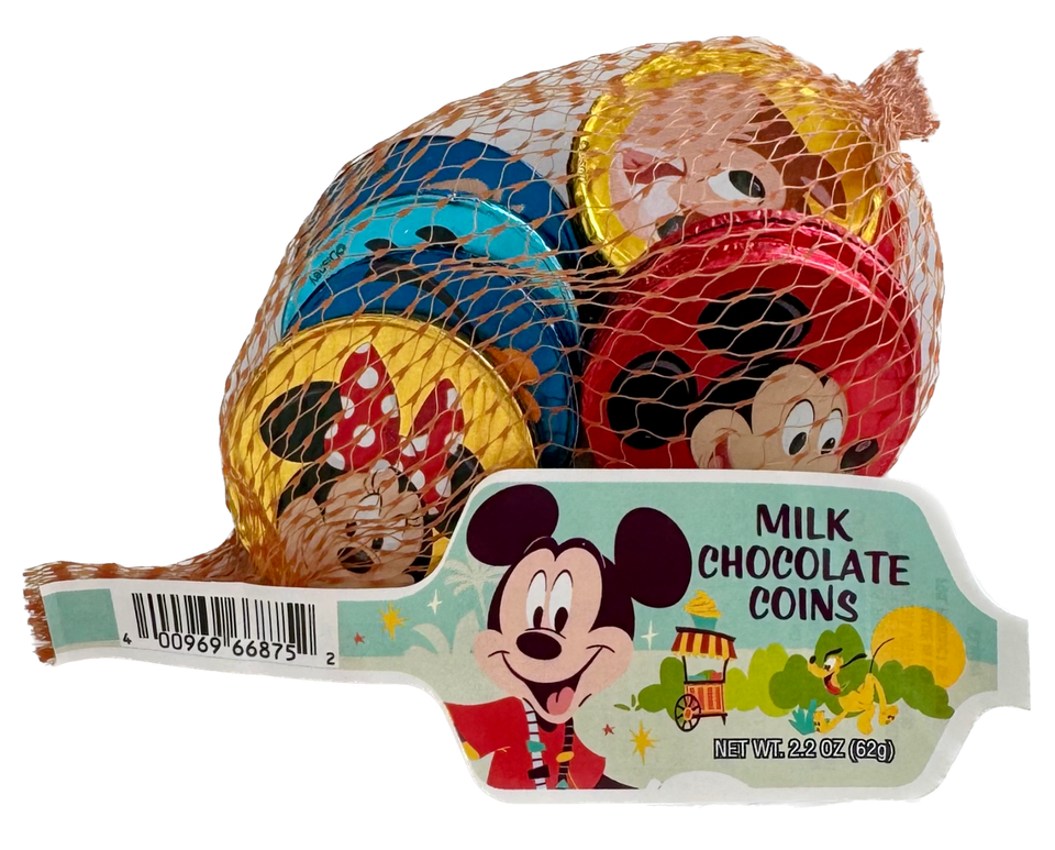 Disney Parks Chocolate Favorites Milk Chocolate Coins 2.2oz - 10 ...