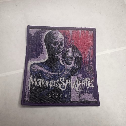 MOTIONLESS IN WHITE, DISGUISE, PURPLE BORDER, 4X4 INCHES, WOVEN PATCH ...