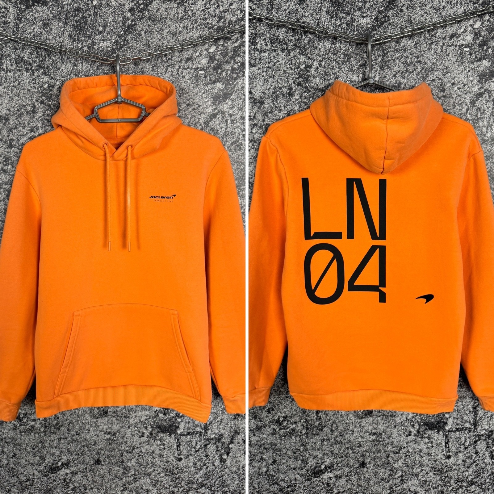 Men’s McLaren Lando Norris LN04 Racing Orange Hoodie … - Gem