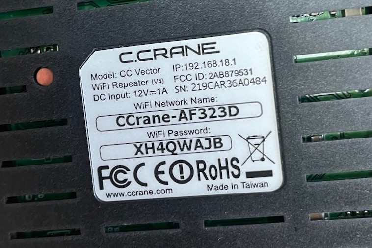 C. Crane Vector Home Long Range WiFi Extender Receiver System 2.4 GHz ...