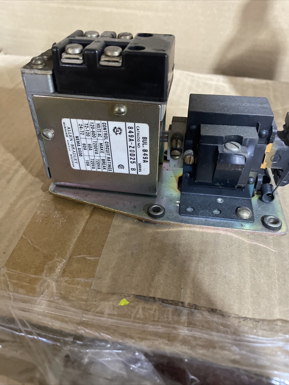 Allen-Bradley Pneumatic Timing Relay 849a-z0d25 120v Coil for sale ...