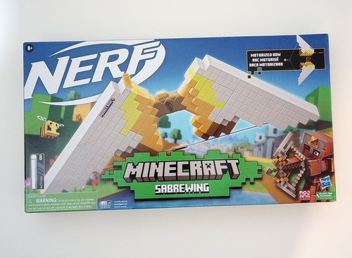 NERF Minecraft Sabrewing Motorized Blaster Bow 8 Darts Clip | eBay