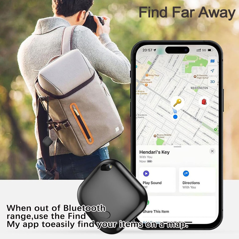 Bluetooth Mini GPS Tracking Air Tag Key Child Pet Finder Tracker ...