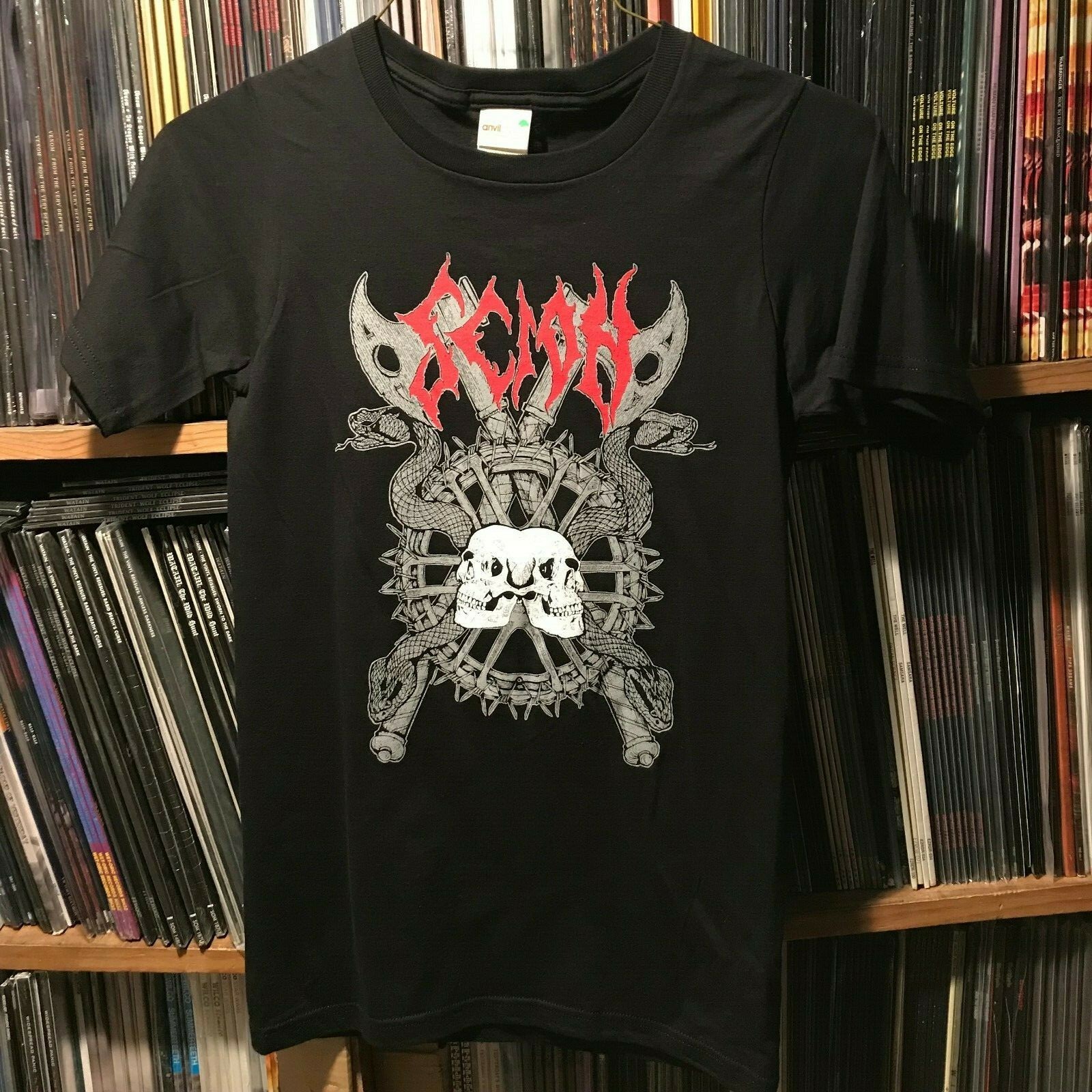 SCION Audio/Visual - Twin Skulls T-shirt - Size XS - Heavy Metal | eBay