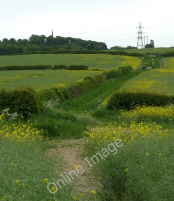 Photo 6x4 Footpath rising towards Heath Doe Lea This year the local ...