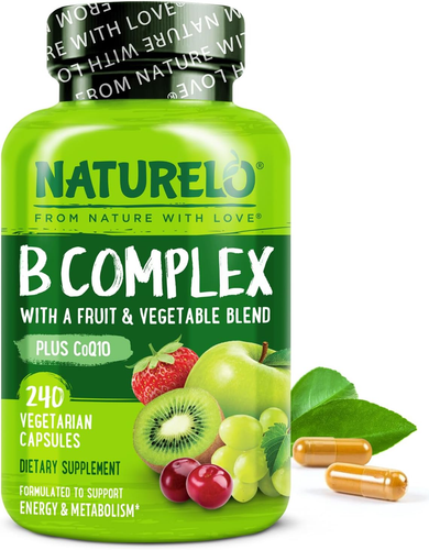 B Complex - Whole Food Complex with Vitamin B6, Folate, B12, Biotin ...