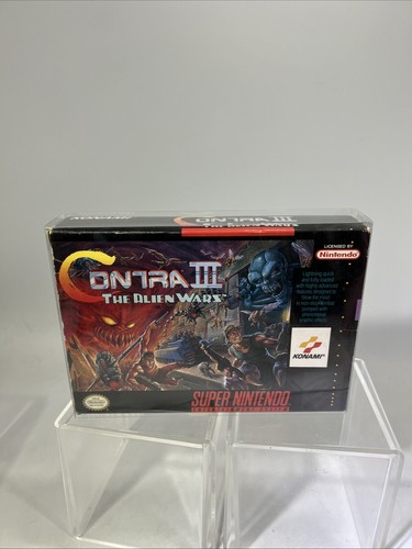 Contra III: The Alien Wars (SNES, 1992) CIB Tested/Working Rare W ...
