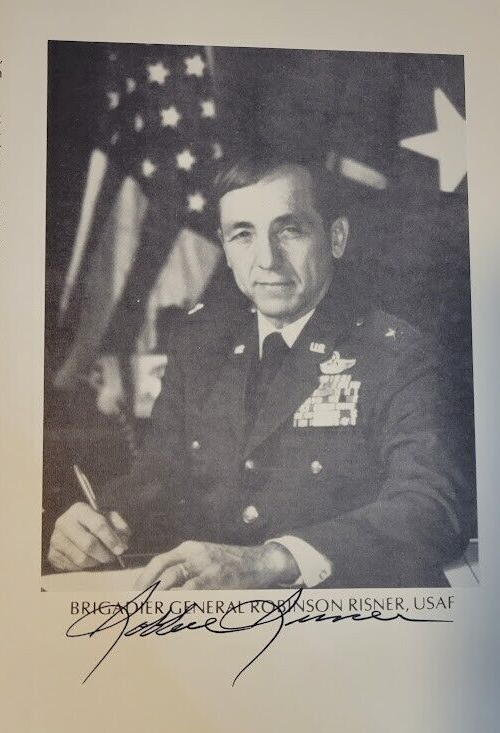 Robinson Risner autographed 8x10 photo Korean war F-86 Fighter Ace ...