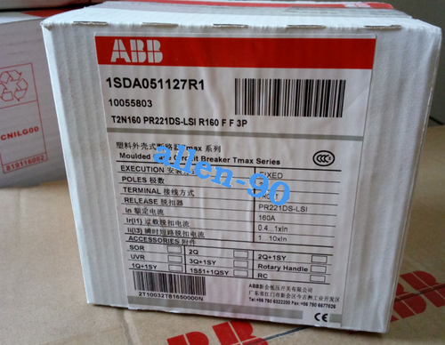 ABB T2N160 PR221DS-LSI R160 FF 3P Breaker New Fast shipping via DHL or ...